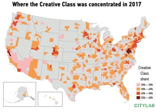 Looking at the Shift in the Geography of Creative Talent