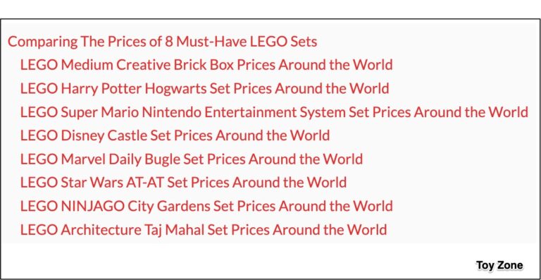 Comparing LEGO Prices Globally, We Find Huge Differences